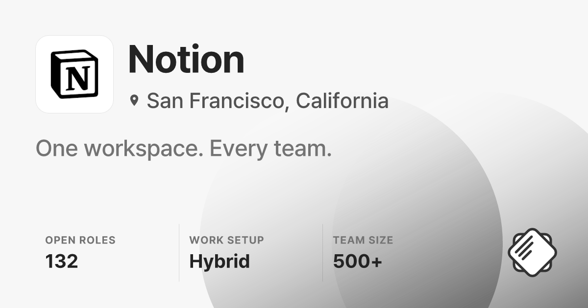 Notion Jobs: 141 Open Jobs | Salary & Interviews - refresh.cv